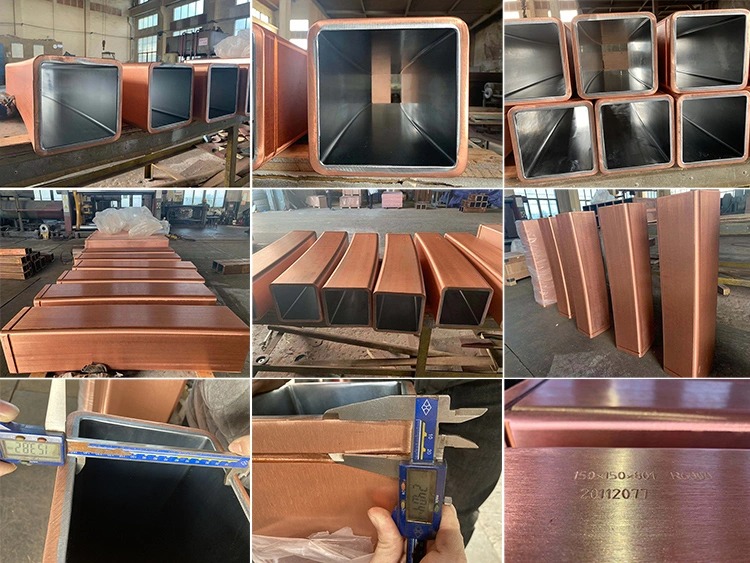 Round Copper Mould Tube for Continuous Casting Machine Use with ...